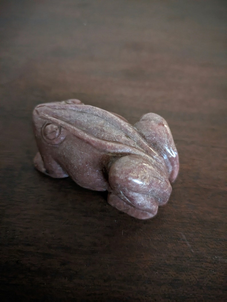 Crystal Animal Novelty Stone Frog Witch's Familiar Toad Animal Totem ...