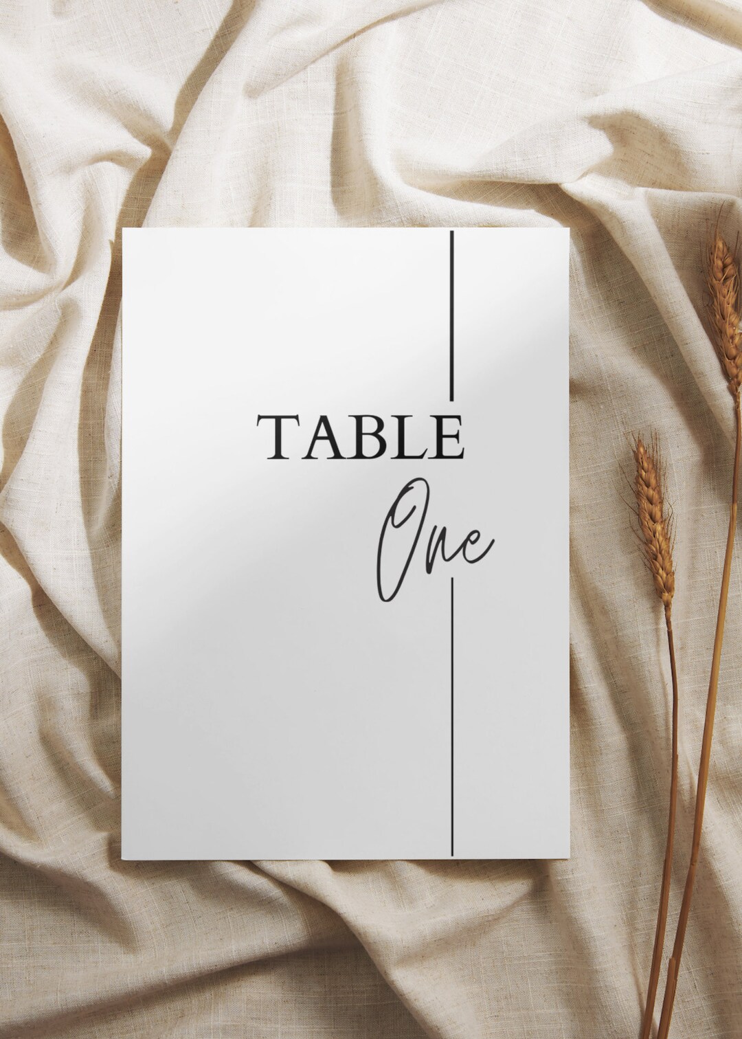 Printable Minimal 4x6in Table Card Numbers Perfect for - Etsy
