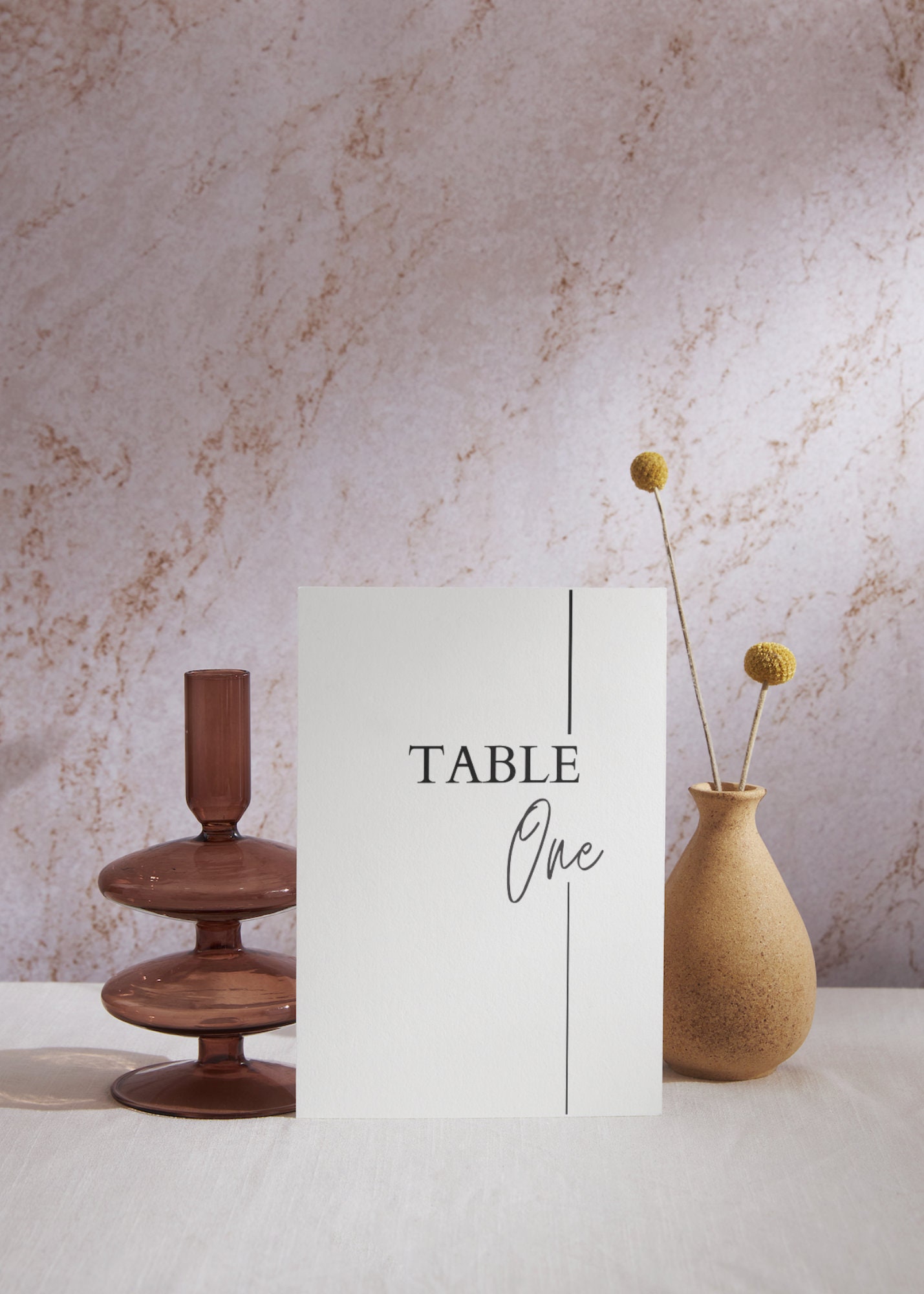 Printable Minimal, 4x6in Table Card Numbers, Perfect for Weddings ...