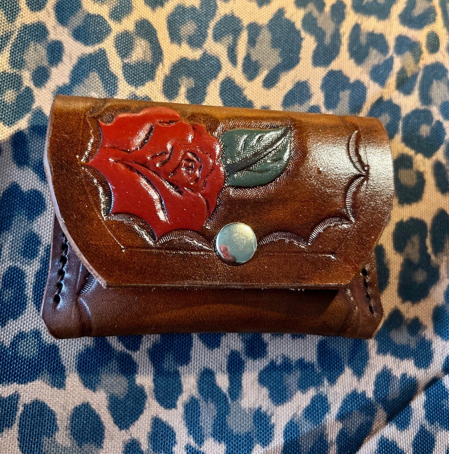 Rose Tooled Wallet - Etsy