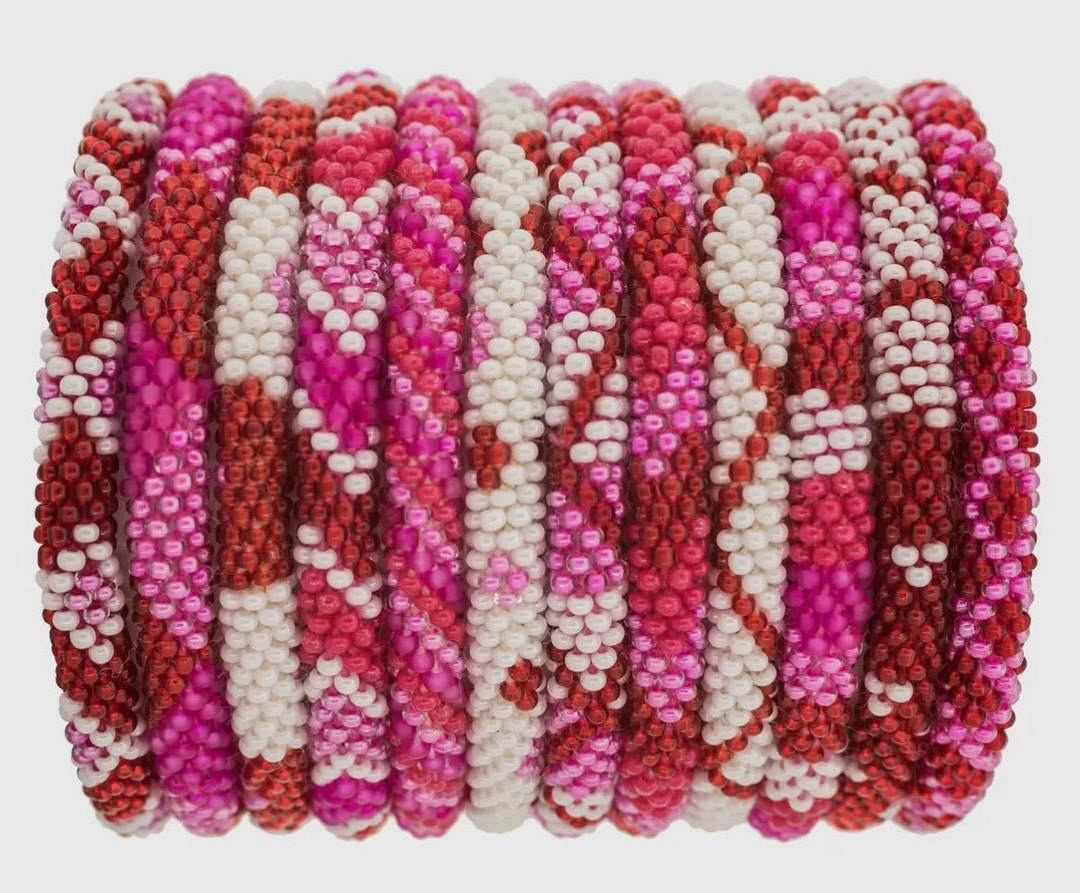 Cupid Roll-on Bracelet | Beaded Rope Bracelet | Valentines Bracelet - Etsy
