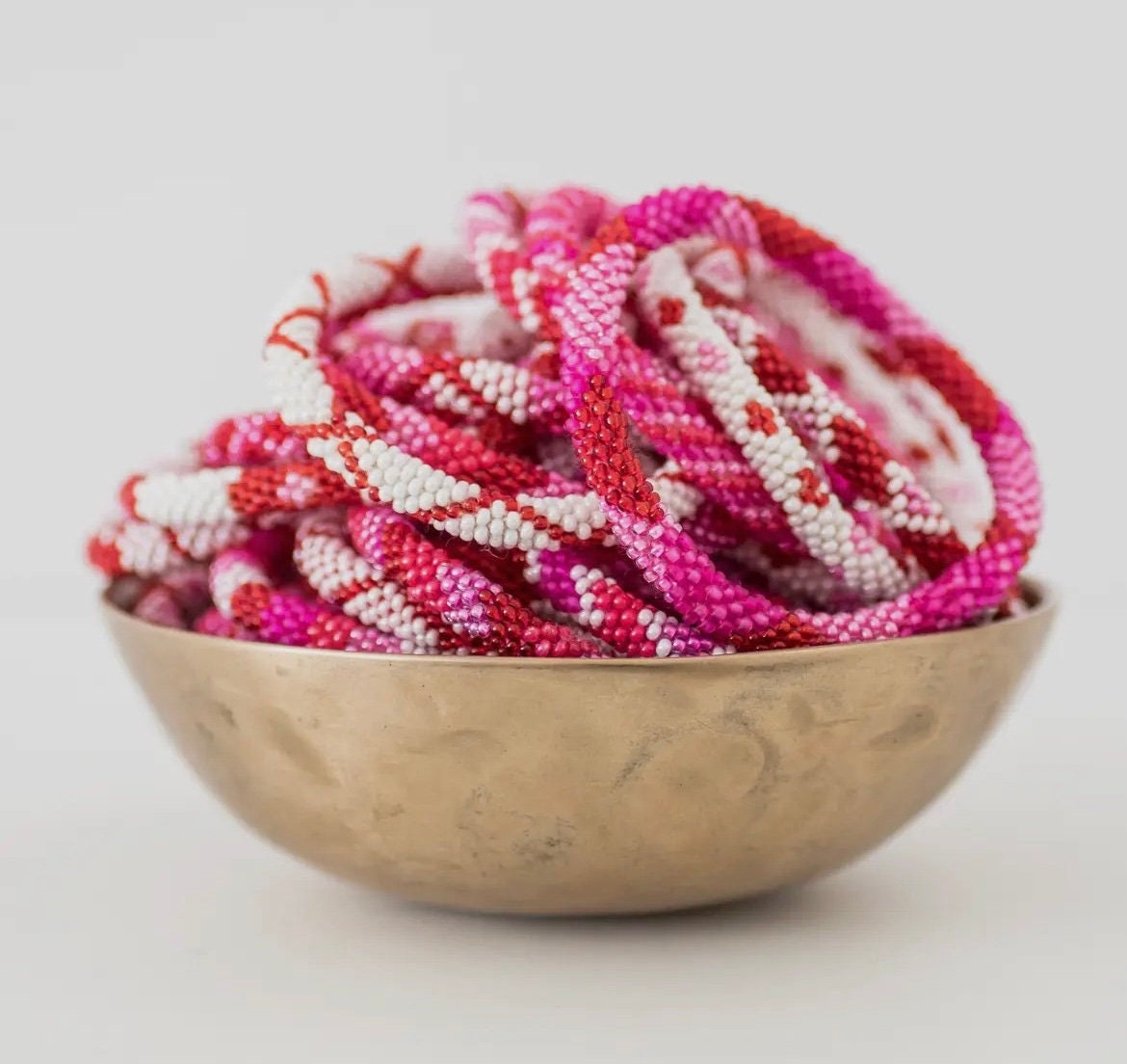 Cupid Roll-on Bracelet | Beaded Rope Bracelet | Valentines Bracelet - Etsy