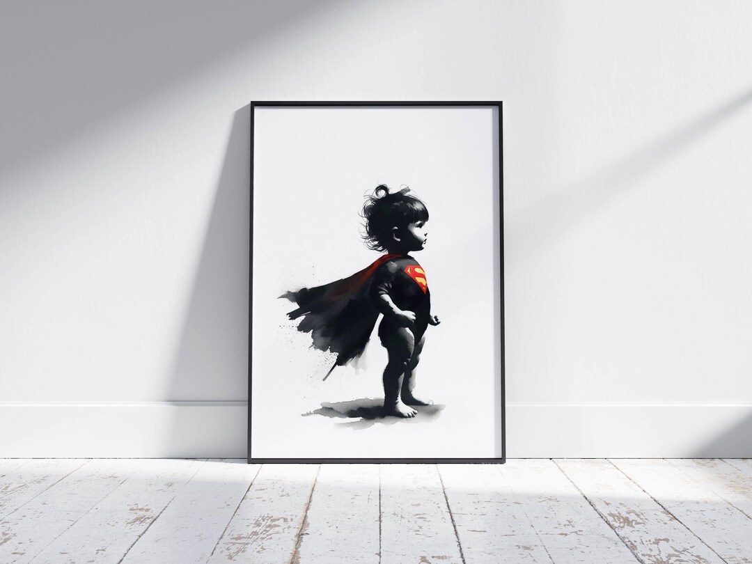 Poster | Superkid - Superhero Child - Superman Child - Art Print ...