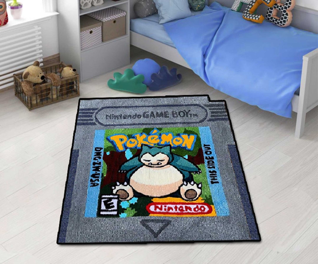 Pokemon Snorlax Cartridge Gameboy Decor Retro Gameboy Rug - Etsy