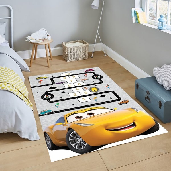 Lightning Mcqueen Rug - Etsy