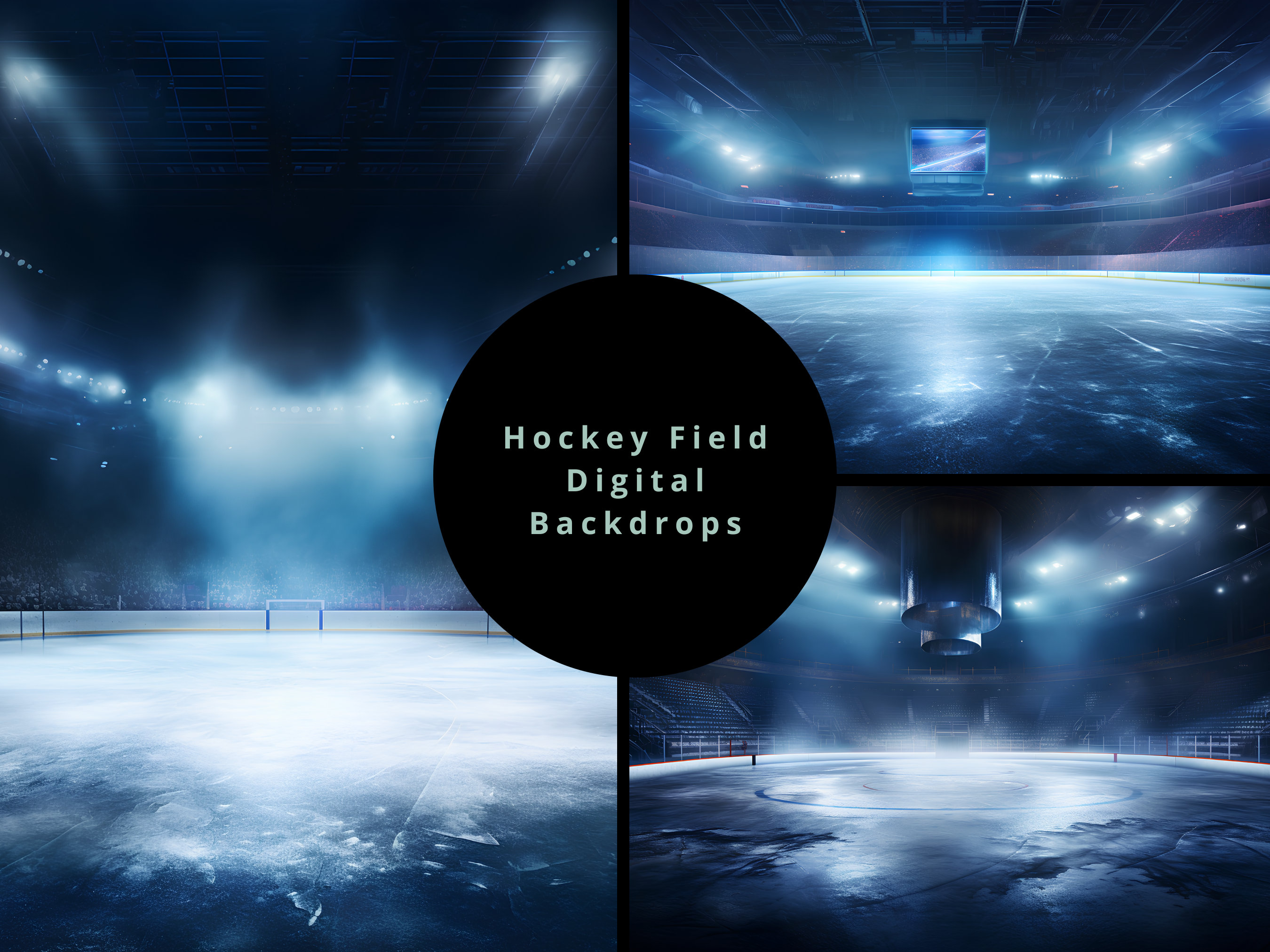 Ice Hockey Png Court Backdrop, Jpg Sports Backdrops, Digital Template ...