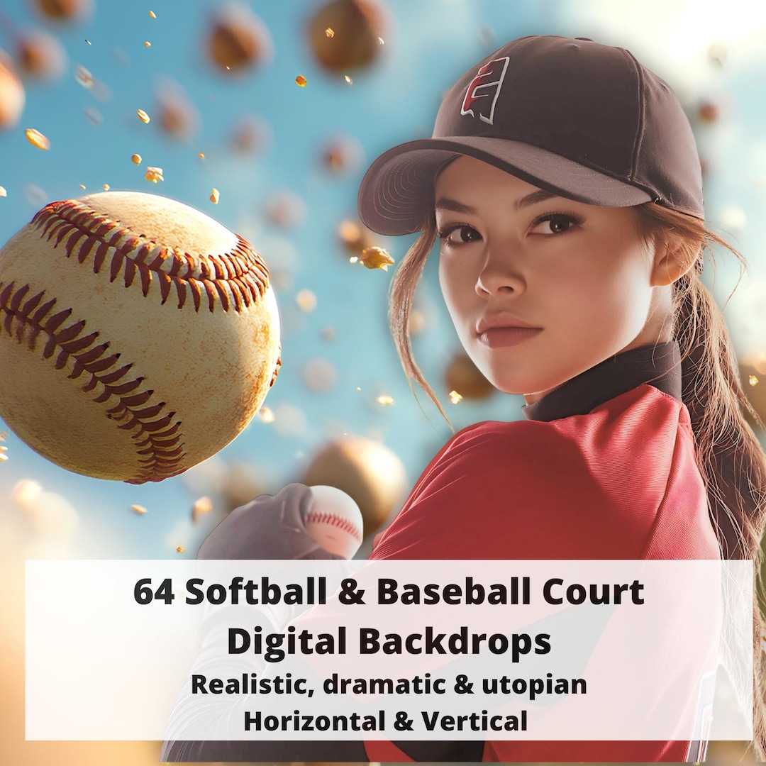 Softball & Baseball Courts Backdrop Png, Jpg Sports Backdrops, Digital ...