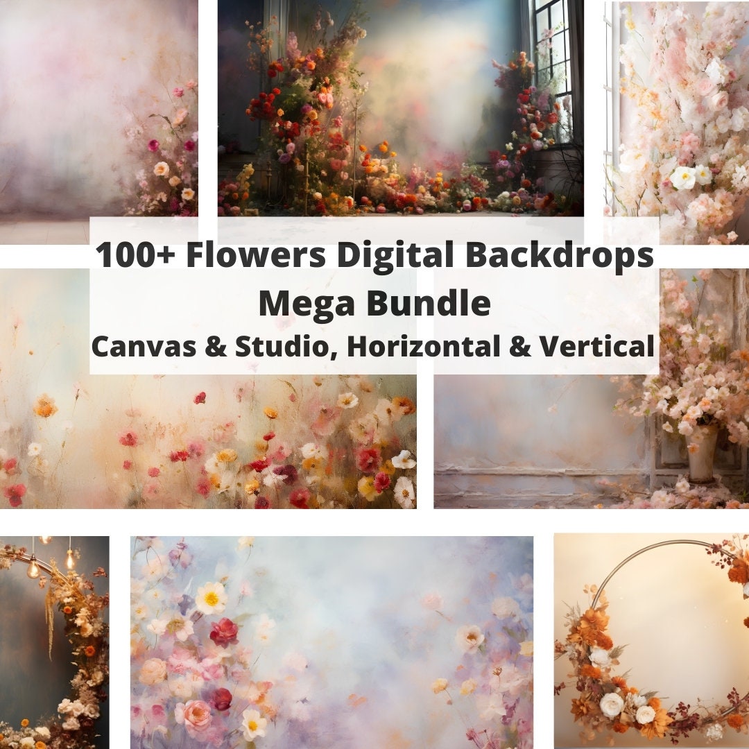 Maternity Flower Studio Digital Backdrops Artist Floral Canvas ...
