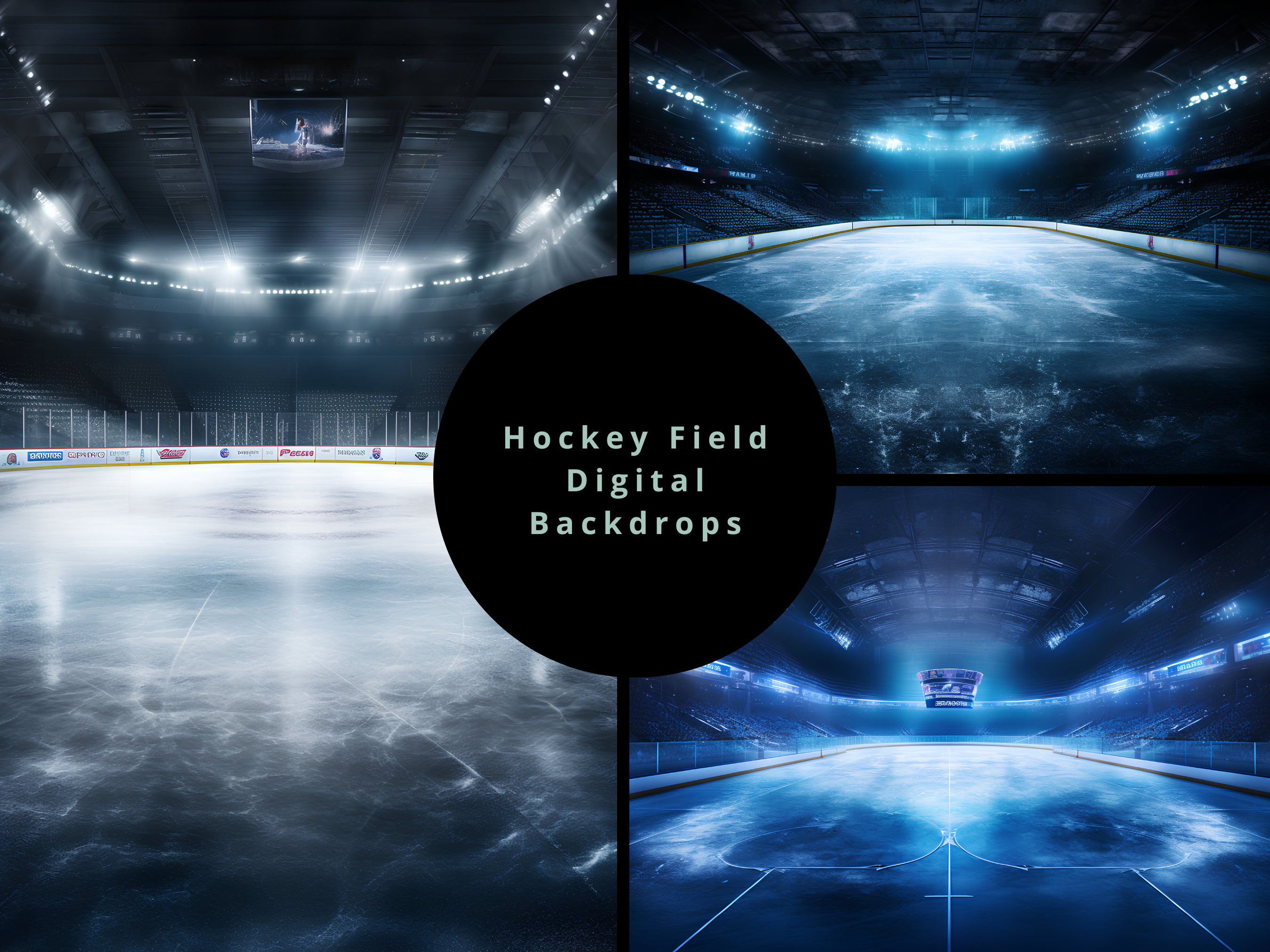 Ice Hockey Png Court Backdrop, Jpg Sports Backdrops, Digital Template ...