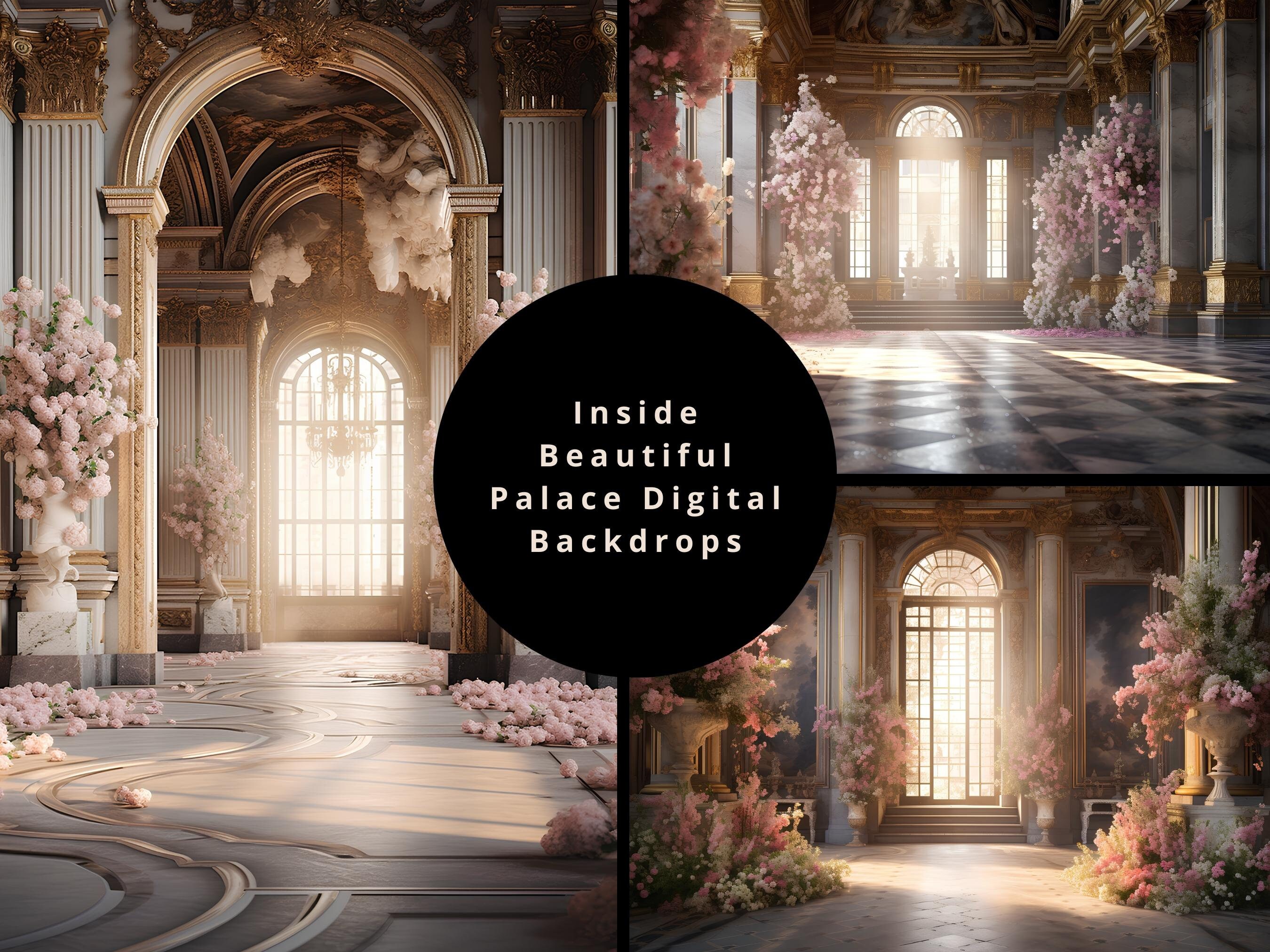Inside Beautiful Palace Digital Backdrops Luxury Castle - Etsy