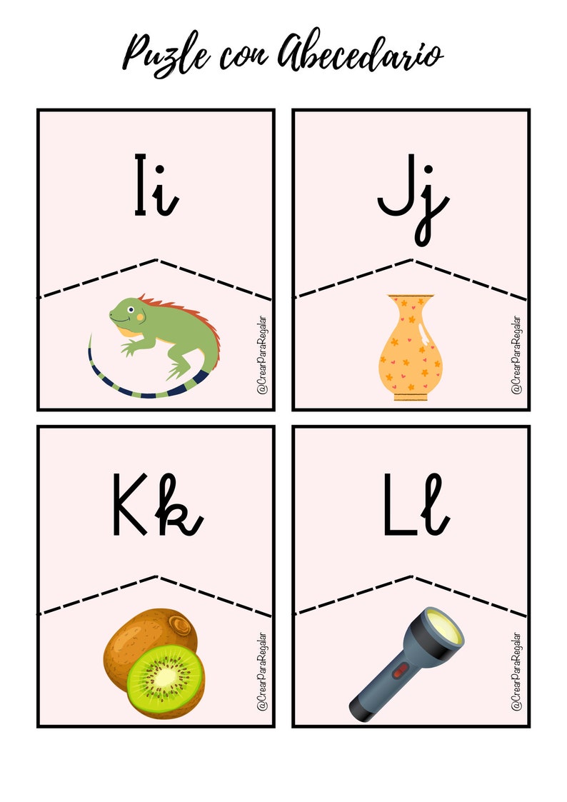 Alphabet Puzzle Literacy Printable Teaching Cards - Etsy