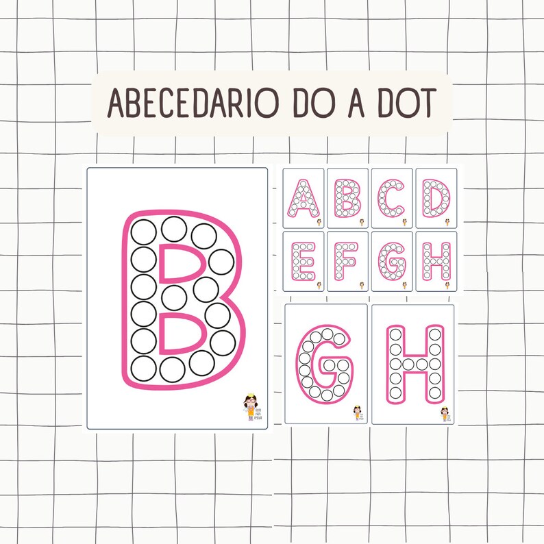 Do a Dot Alphabet in Three Sizes Reading and Writing for Children I ...