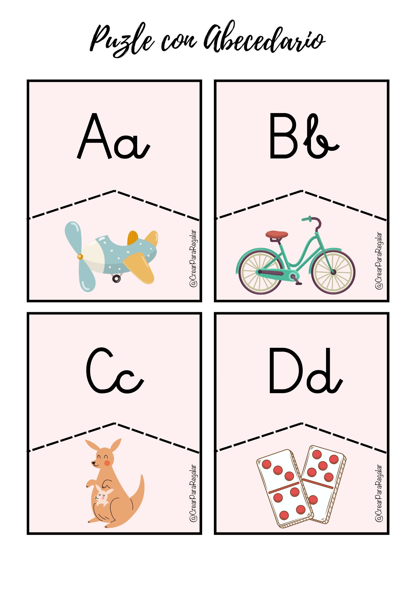 Alphabet Puzzle Literacy Printable Teaching Cards - Etsy UK