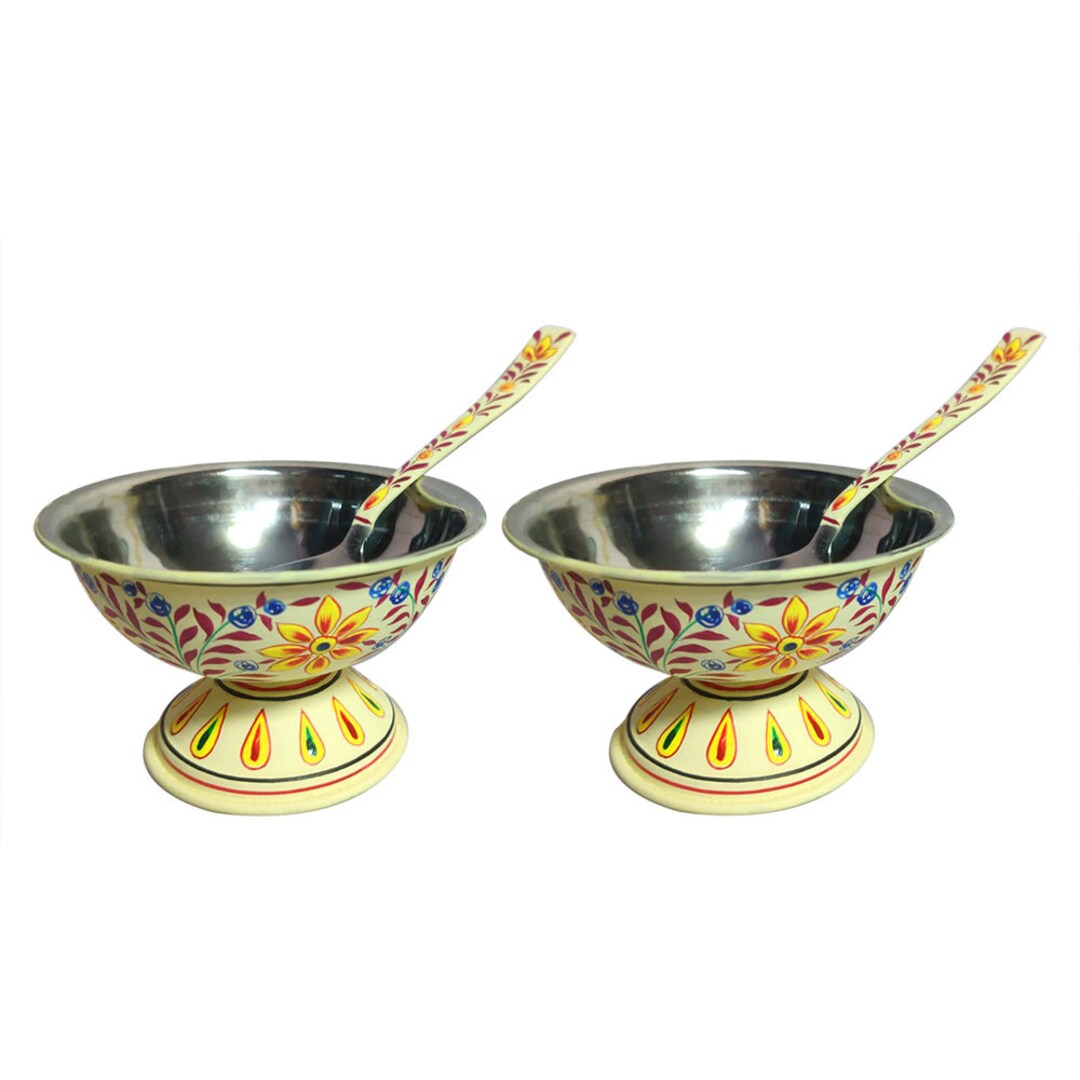 Boho Bliss Hand Painted Jaipur Pattern Yellow Stainless Steal - Etsy