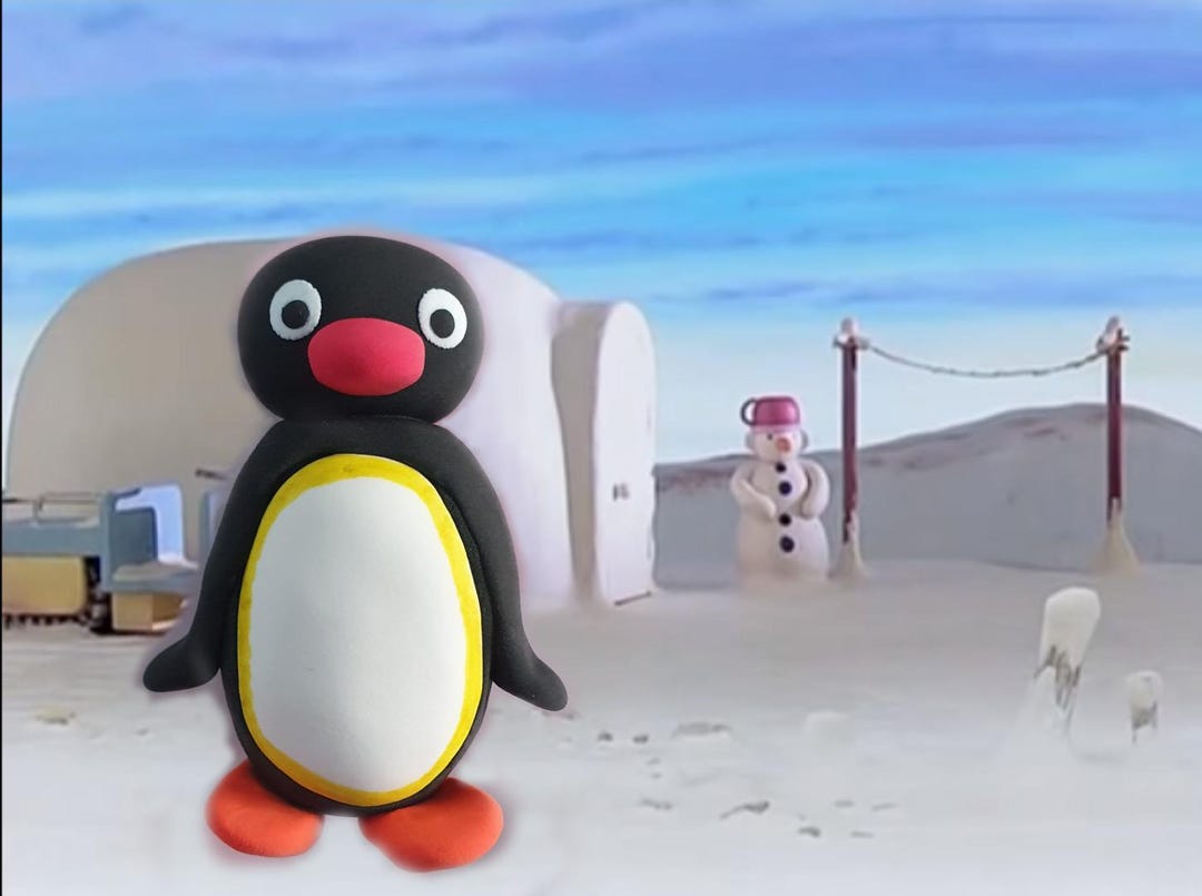 Polymer Clay Pingu - Etsy