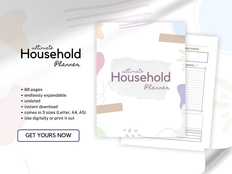 Ultimate Household Planner | Life Planner | Household Chores | Life ...