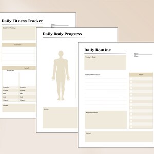 Printable Daily Wellness Planner, Digital Tracker, Health Planner ...