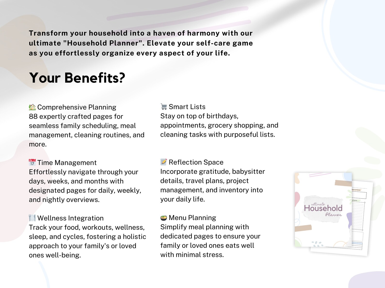 Ultimate Household Planner | Life Planner | Household Chores | Life ...