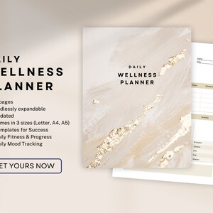 Printable Daily Wellness Planner, Digital Tracker, Health Planner ...