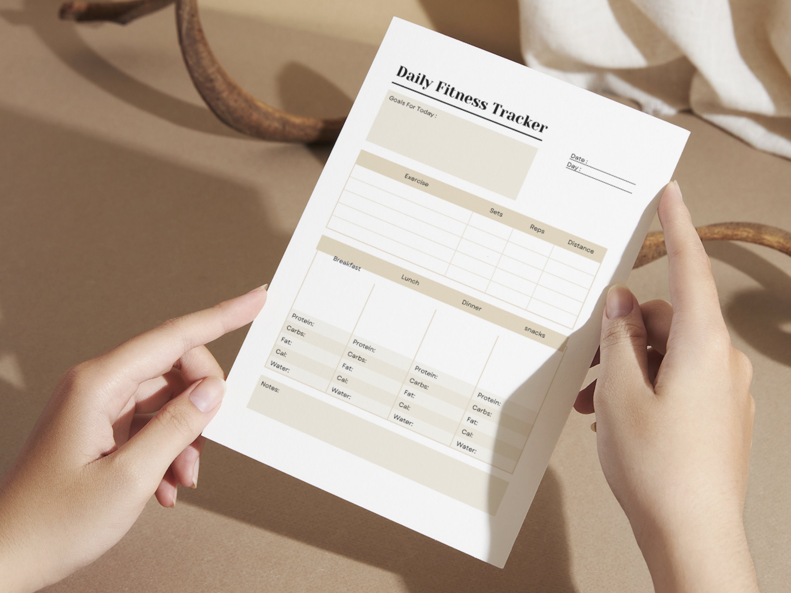 Printable Daily Wellness Planner, Digital Tracker, Health Planner ...