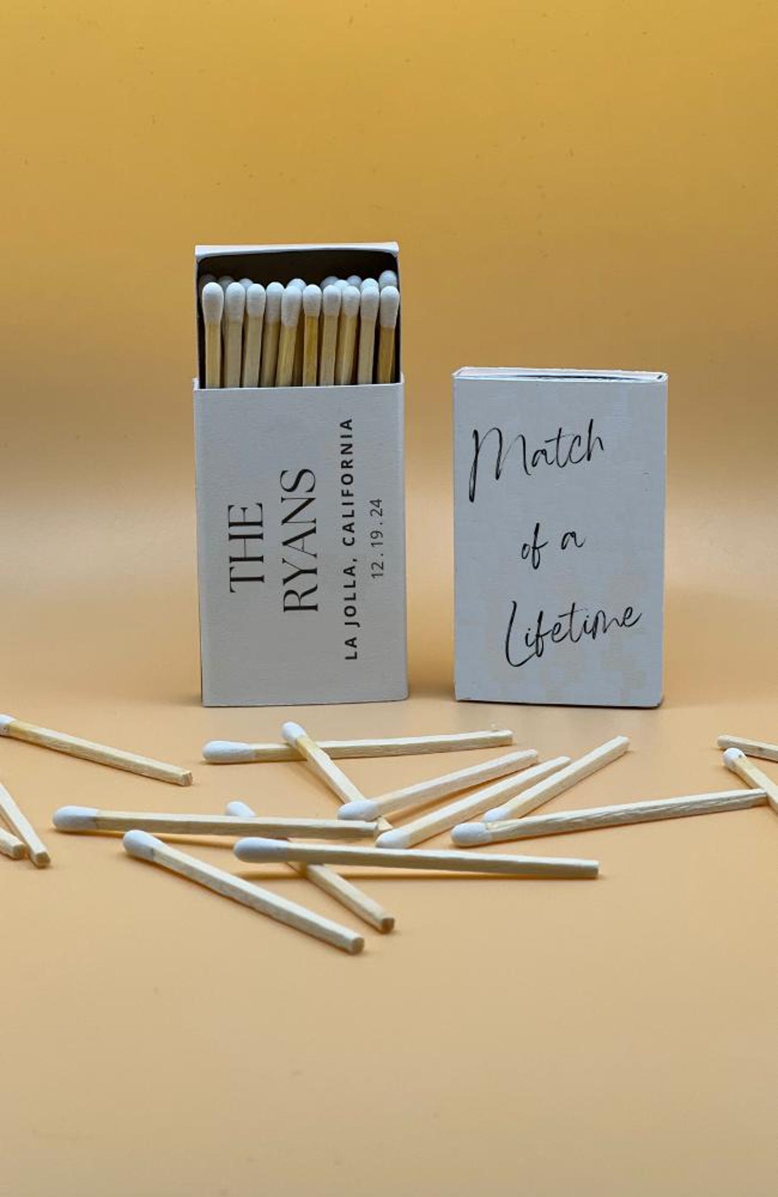 Match of a Lifetime Wedding Matches: SET OF 50 BOXES Wedding Favors ...