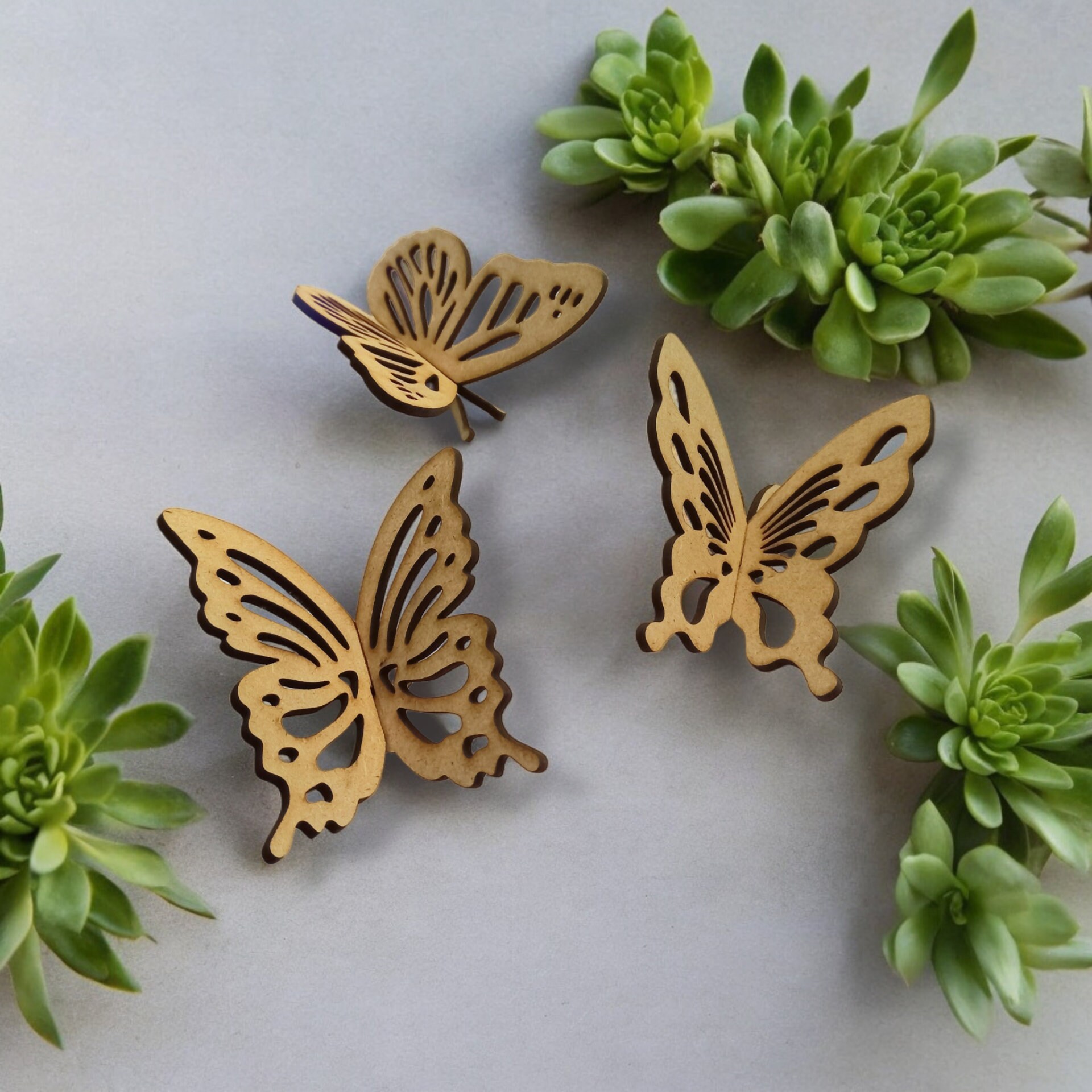 3D Butterfly/ Butterfly/ Butterfly Cutout File/ Laser Ready File ...