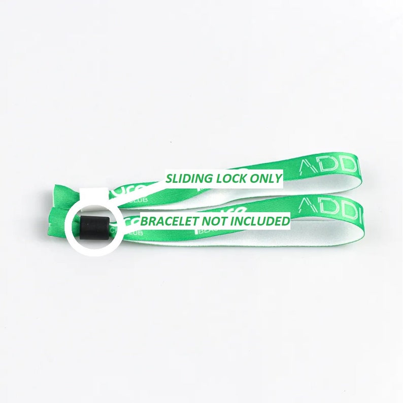 Festival Event Music Show Bracelet Wristband One-way Sliding Lock Clasp ...