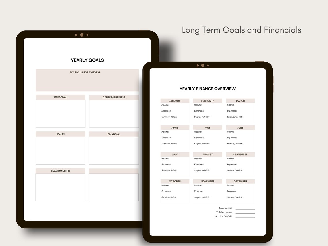 Productivity Planner Pages for Organisation Planner Inserts for Journal ...