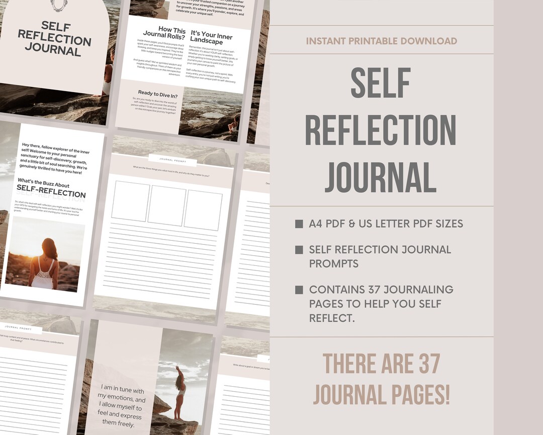 Self-reflection Journal Printable Productivity Planner for Adults ...
