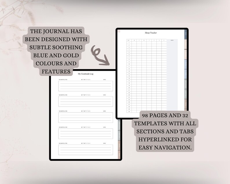 Self Care Journal Goodnotes Planner Digital Self Care Notebook Planner ...