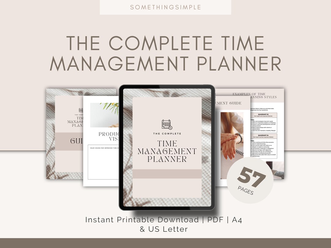 Time Management Binder Life Planner Ultimate Planner Bundle Printable ...
