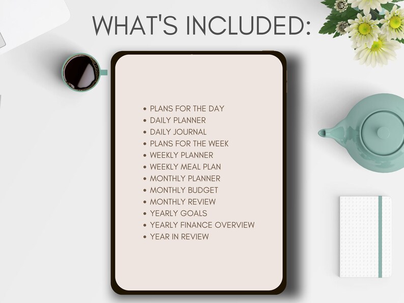 Productivity Planner Pages for Organisation Planner Inserts for Journal ...