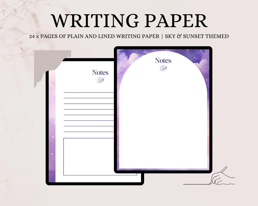Writing Paper for Journaling Note Paper for Letter Writing Paper for ...