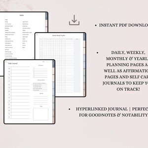 Self Care Journal Goodnotes Planner Digital Self Care Notebook Planner ...