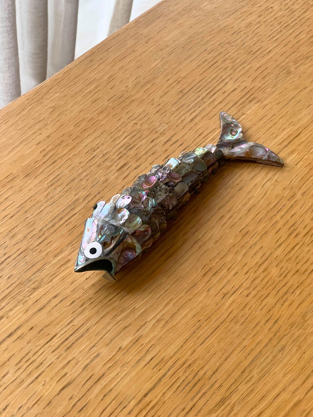 Vintage Articulated Abalone Shell Fish Bottle Opener – the "wiggle ...