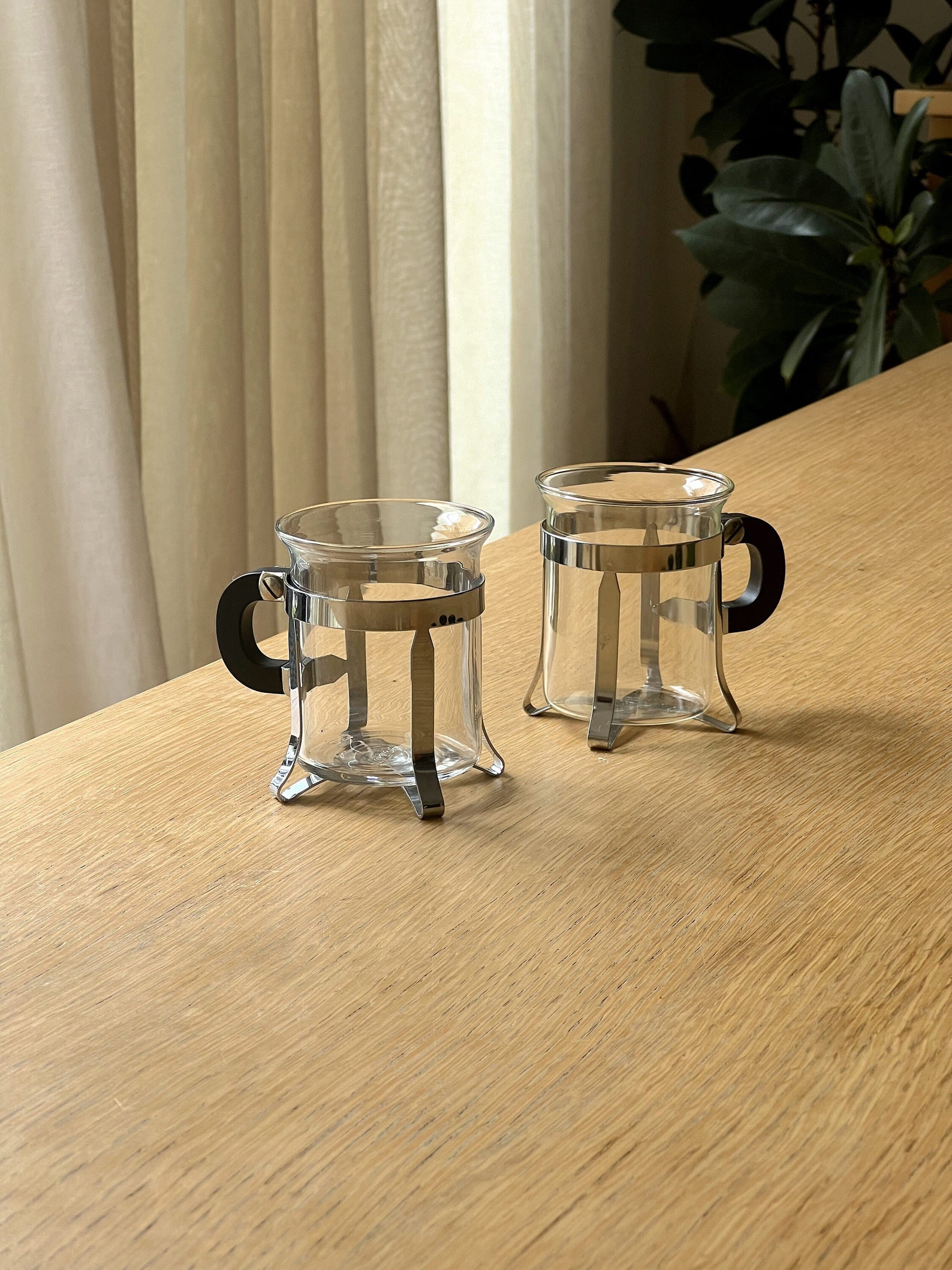 Bodum Glass Coffee Mugs, 80s Drinkware, Danish Design, Vintage Glass ...