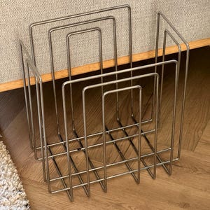 Vintage Willi Glaeser Chrome Magazine Holder, Chrome Decor, Retro ...