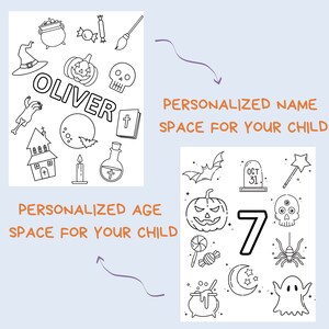 Personalized Halloween Coloring Pages Halloween Coloring Pages ...