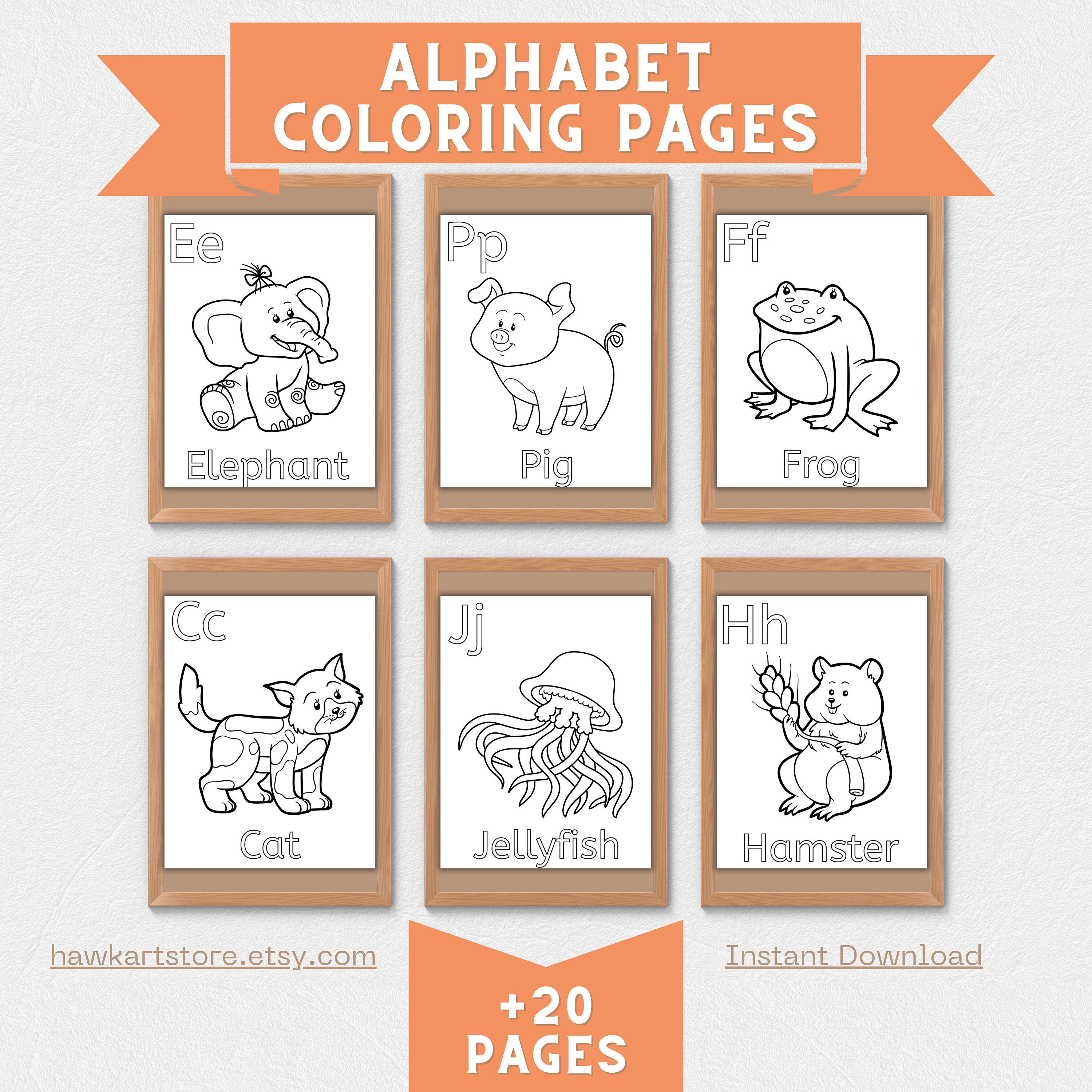 26 Alphabet Coloring Pages | Printable Alphabet for Kids | Alphabet ...