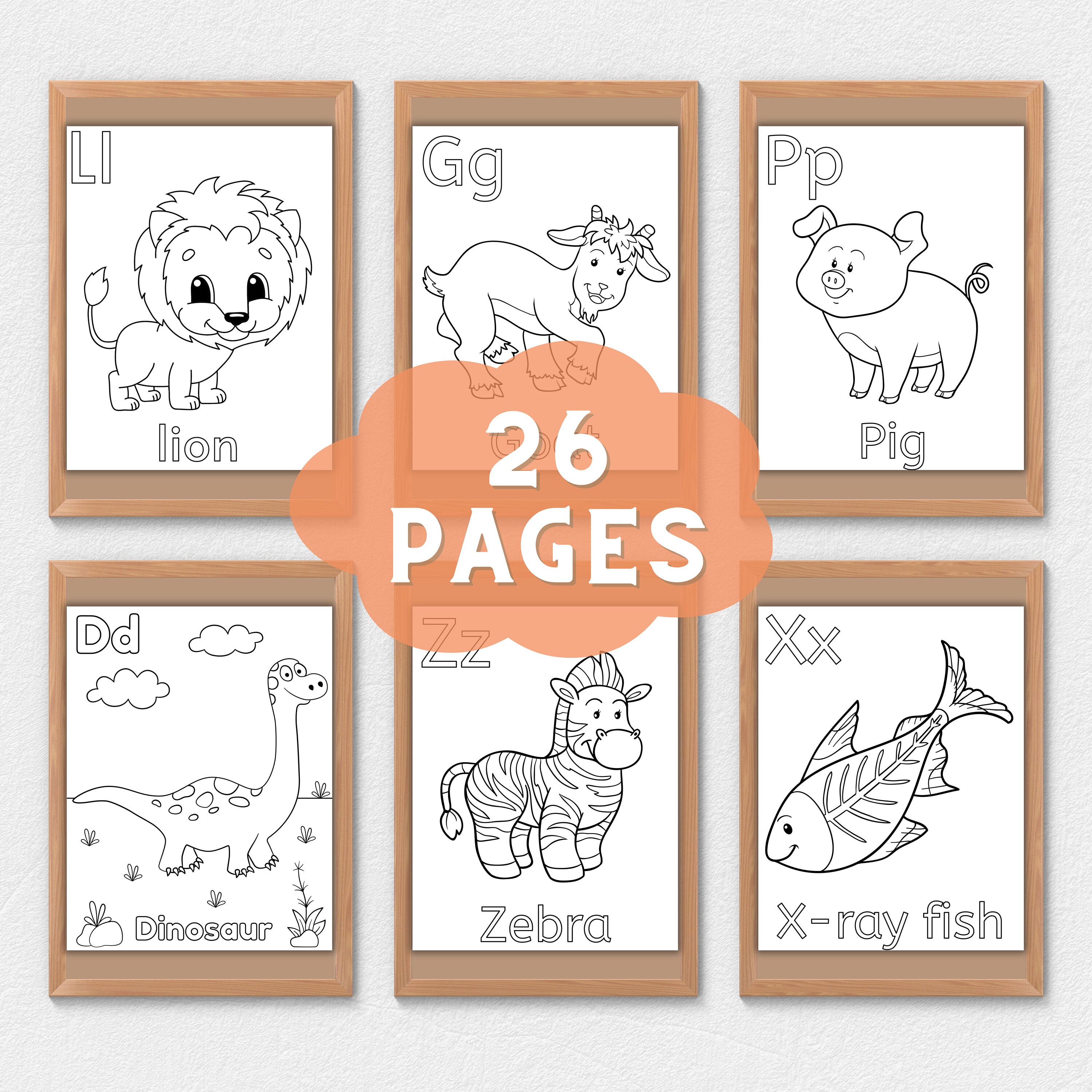 26 Alphabet Coloring Pages | Printable Alphabet for Kids | Alphabet ...