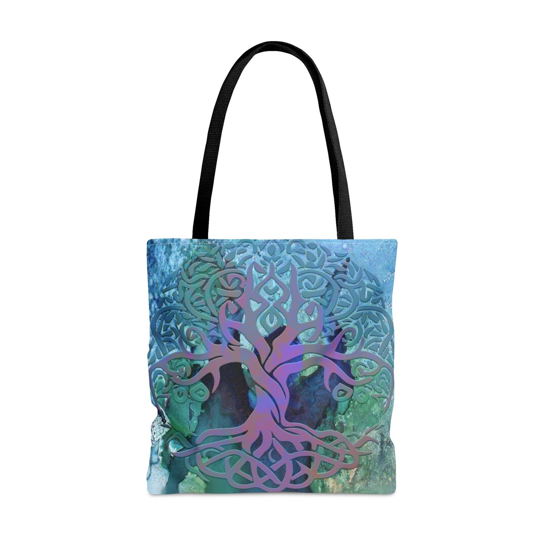 Tree of Life Violet Tote Bag - Etsy