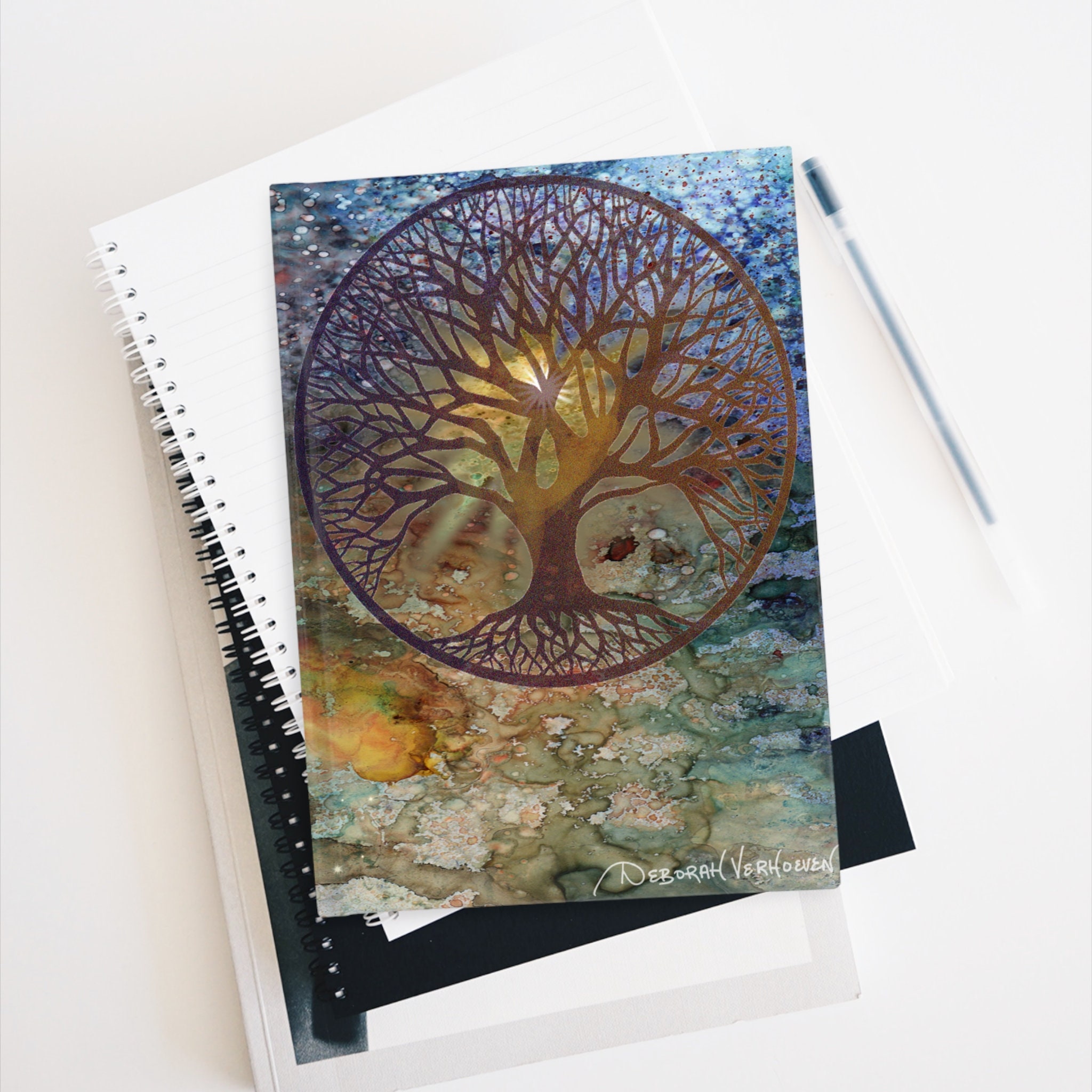 Tree of Life and Moon Sketchbook/journal - Etsy
