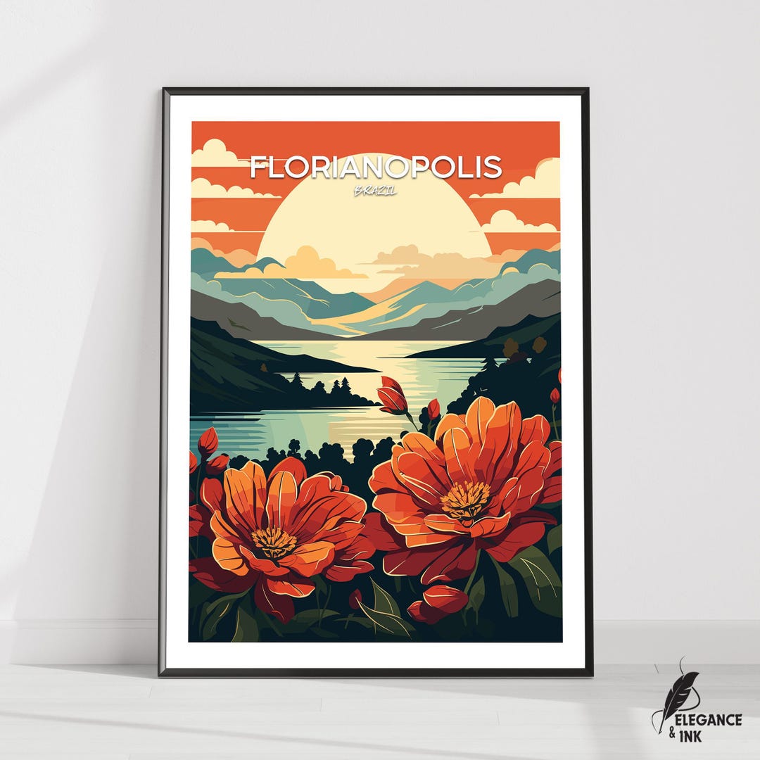 Florianopolis Travel Wall Art Print,florianopolis Traveler Gift Idea ...