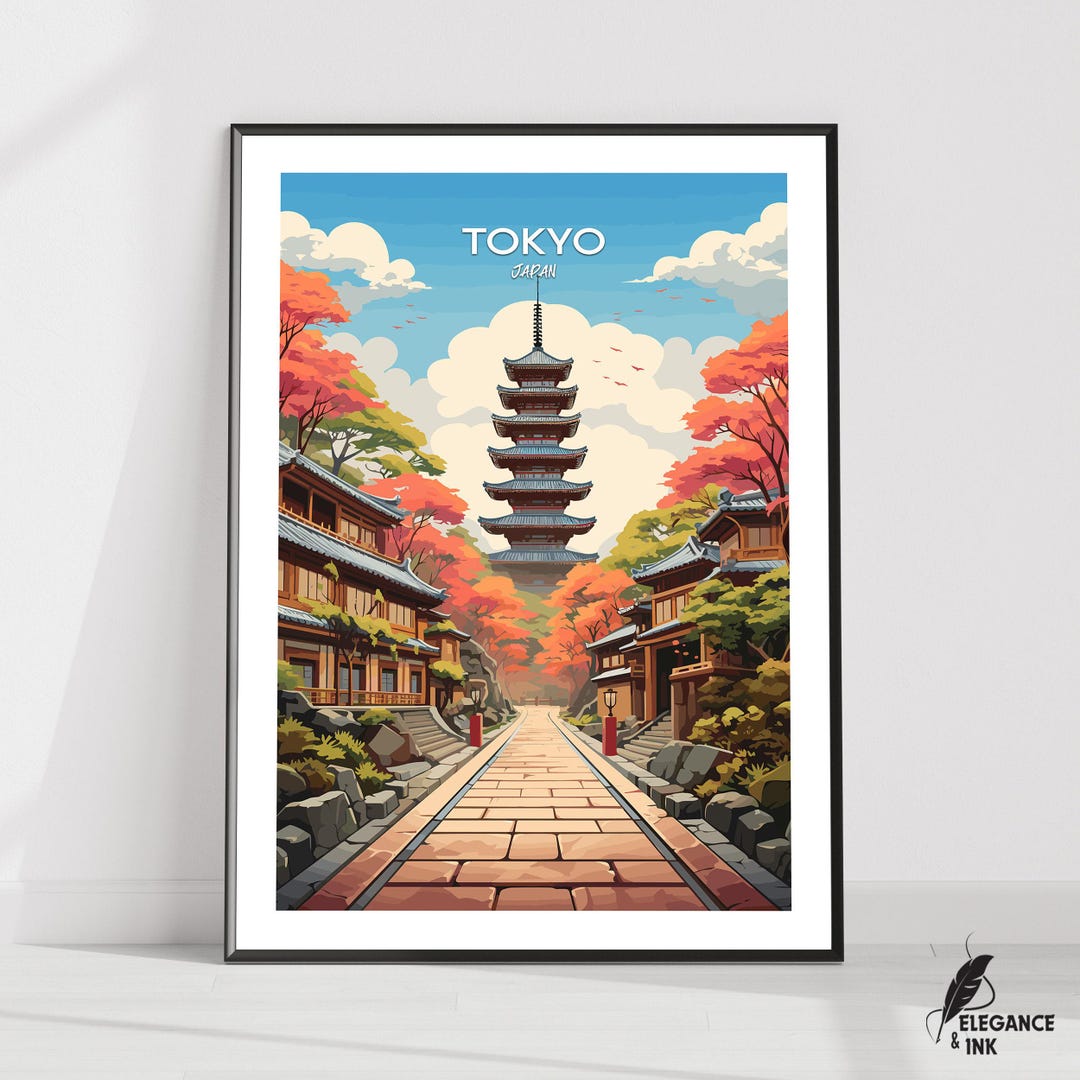 Tokyo Poster|tokyo Travel Print|tokyo Wall Art|tokyo Wall Decor|tokyo ...