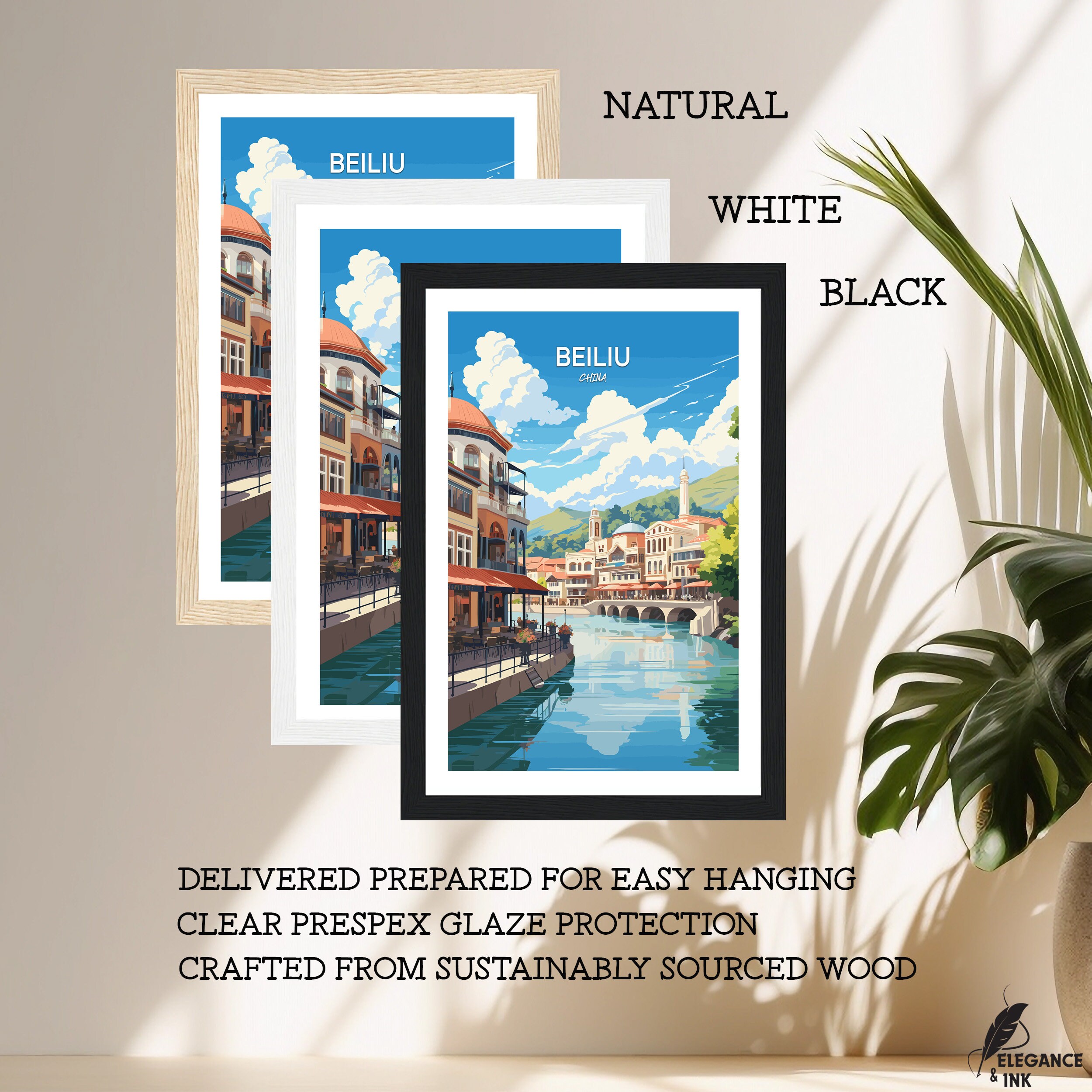 Beiliu Travel Print Wall Art,beiliu Minimalist Painting Art,beiliu ...