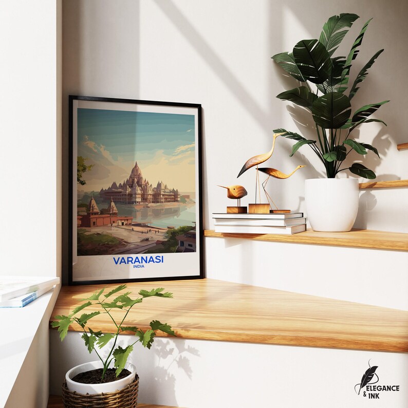 Varanasi Poster|varanasi Travel Print|varanasi Wall Art|varanasi Wall ...