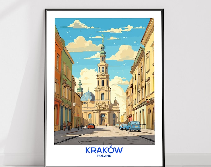 Krakow Print, Krakow Poster, Wawel Castle Art, Poland Art, Krakow ...
