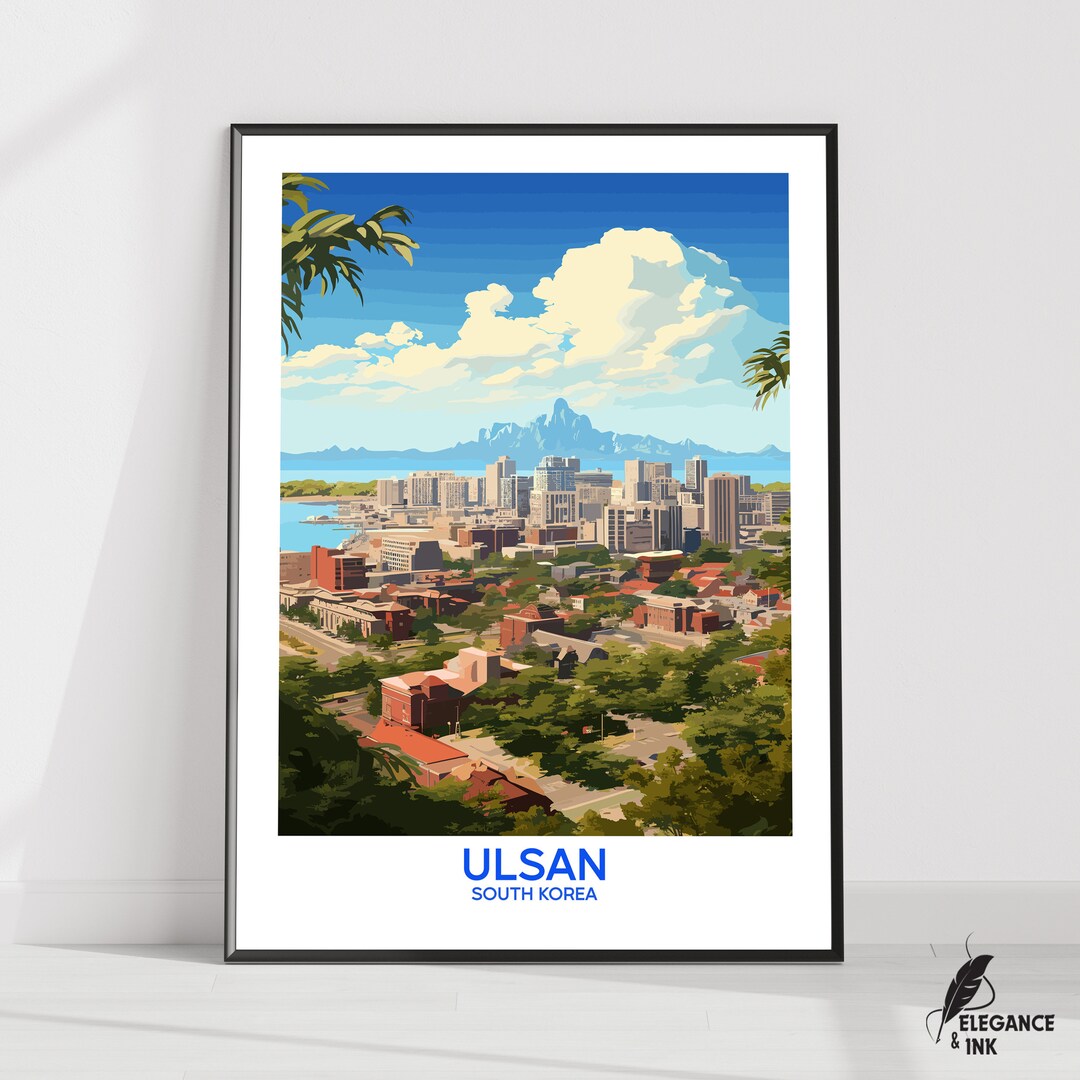 Ulsan Posterulsan Travel Printulsan Wall Artulsan Wall Decorulsan City ...