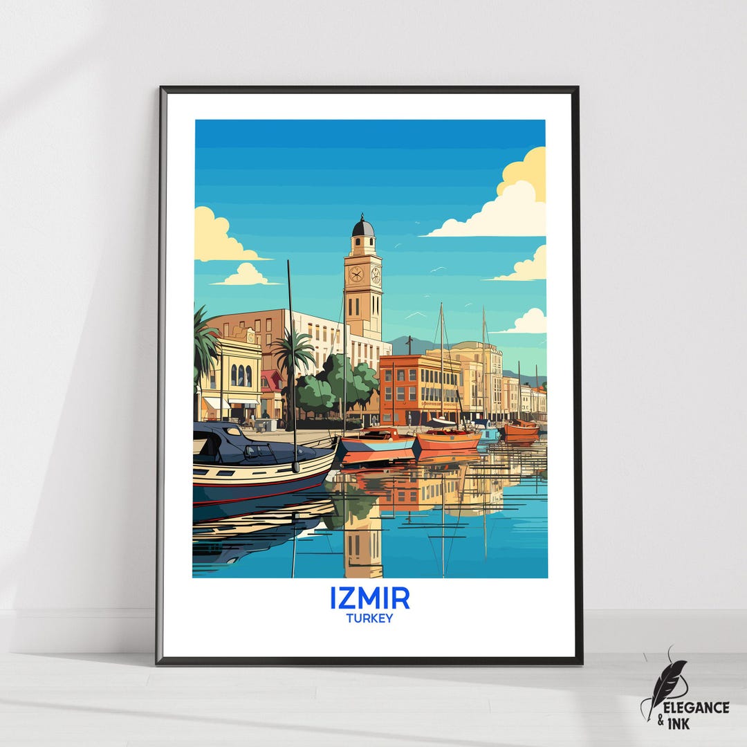 Izmir Poster|izmir Travel Print|izmir Wall Art|izmir Wall Decor|izmir ...