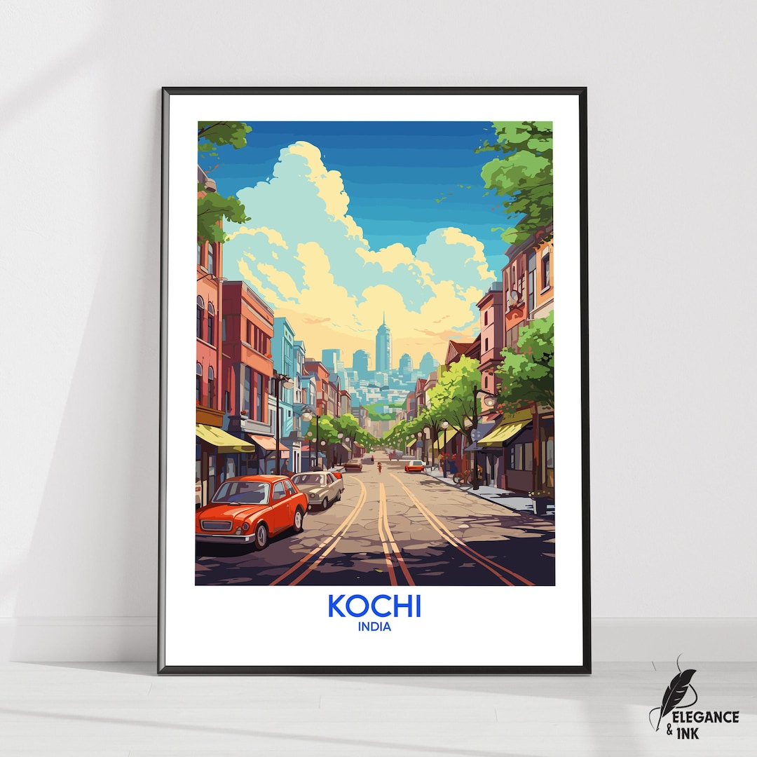 Kochi Poster|kochi Travel Print|kochi Wall Art|kochi Wall Decor|kochi ...